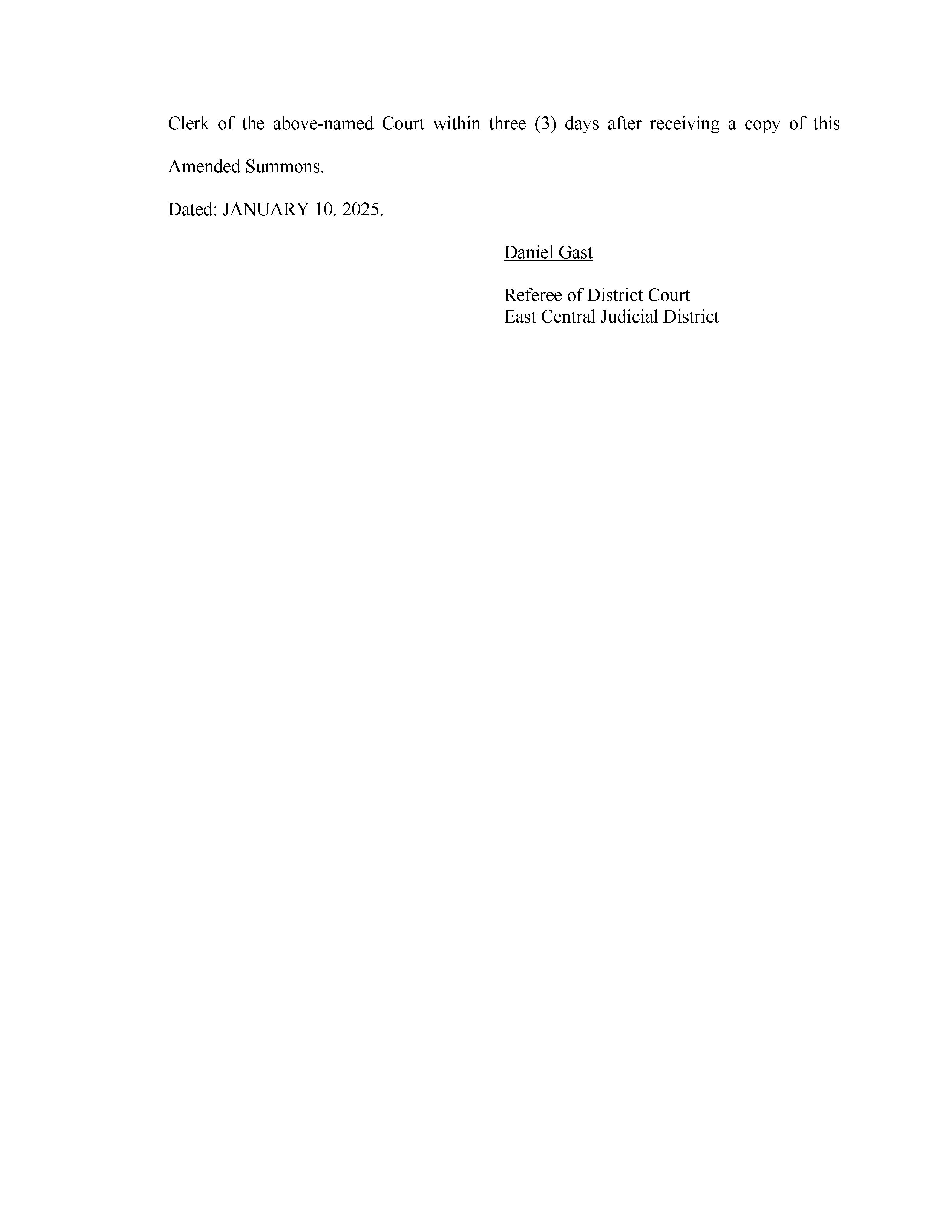 North Dakota Court System - Notice to Absent Party - Cass County - Doe ...