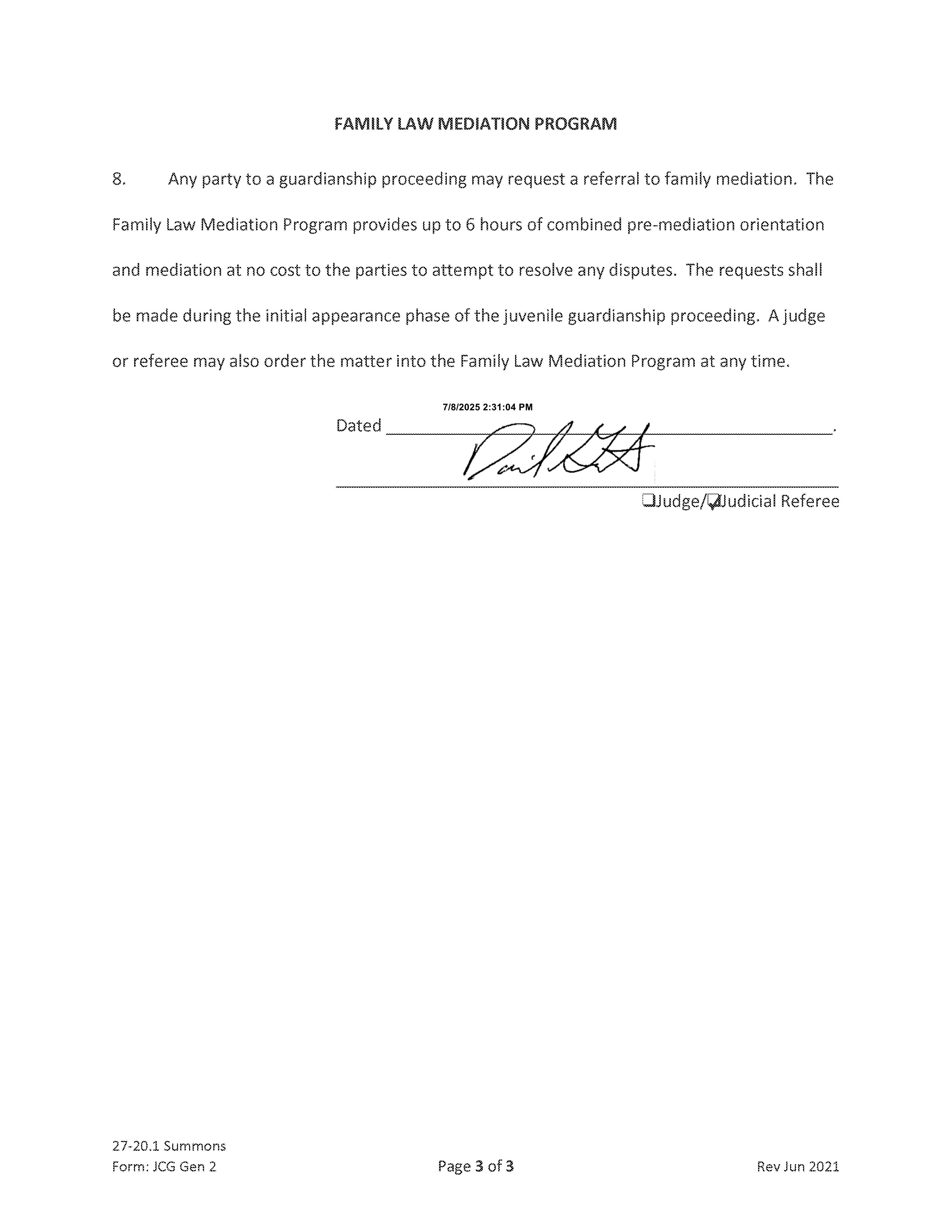 North Dakota Court System - Notice to Absent Party - Cass County ...